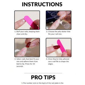 Boutique | Makeup | Nails Short Square Ruby Red 24 Pc Solid Diy Sheet ...